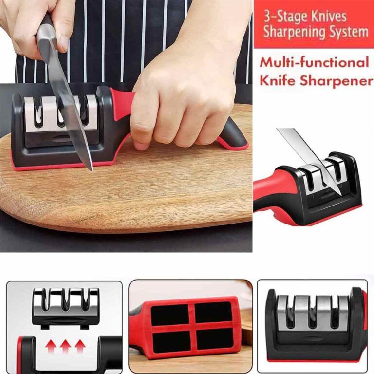 3-Stage Manual Knife Sharpener | Blu Fashion BD